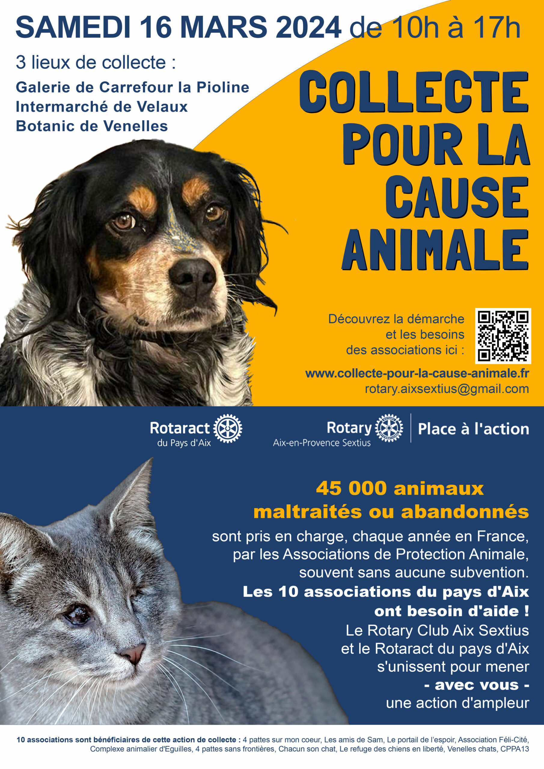 Collecte pour la cause animale | Place à l'action